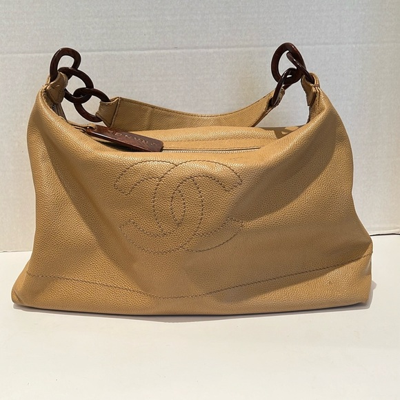 CHANEL | Bags | Chanel Wood Chain Shoulder Bag | Poshmark